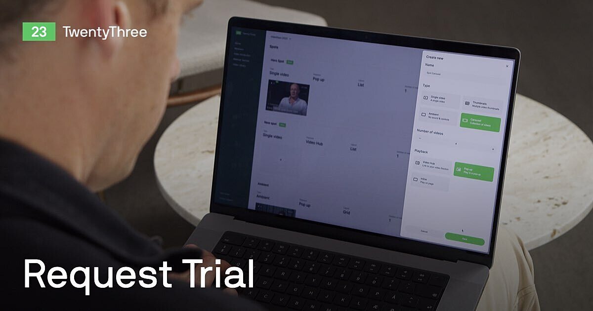 Get a free trial | TwentyThree