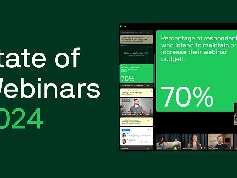 Professionalize your webinars | TwentyThree